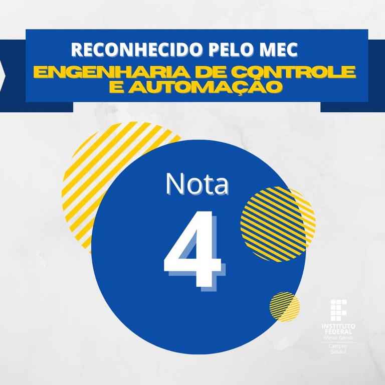 É isso aí, Bacharelado em Engenharia de Controle é nota 4 no MEC! 🏅 As ...